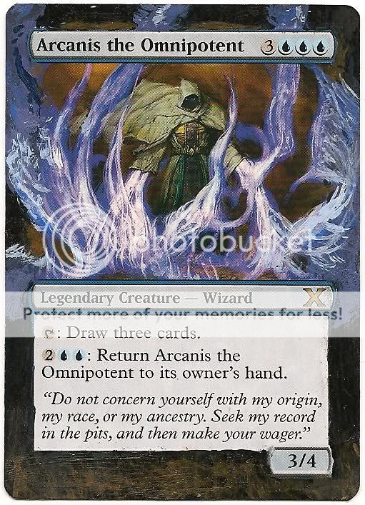 My first alteration, Arcanis the Omnipotent : r/magicTCG