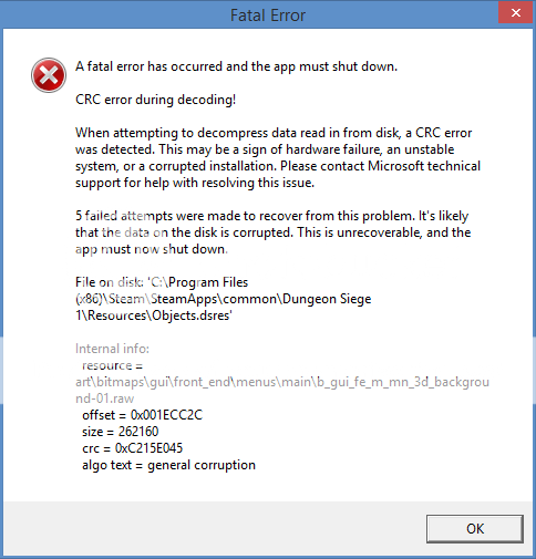 Windows 8 Incompatability :: Dungeon Siege General Discussions